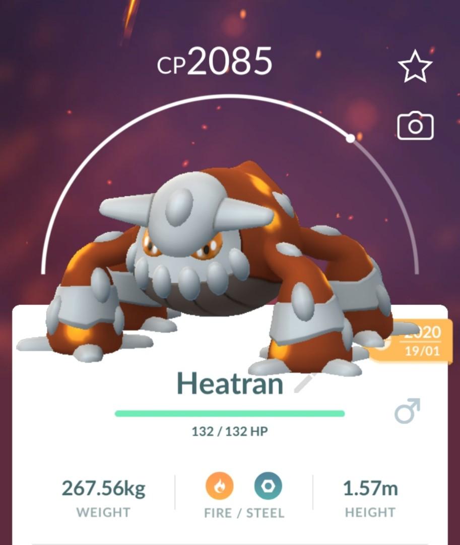 Heatran Pokemon Go (Trade), Video Gaming, Gaming Accessories ...