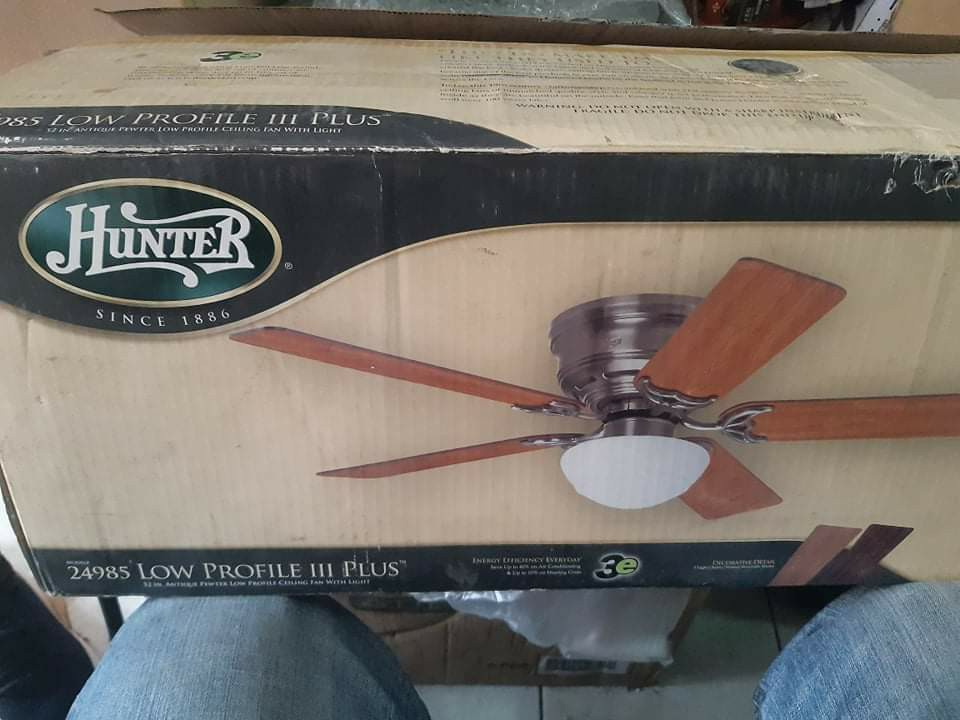 Hunter Low Profile 111 Plus, Furniture & Home Living, Lighting & Fans ...