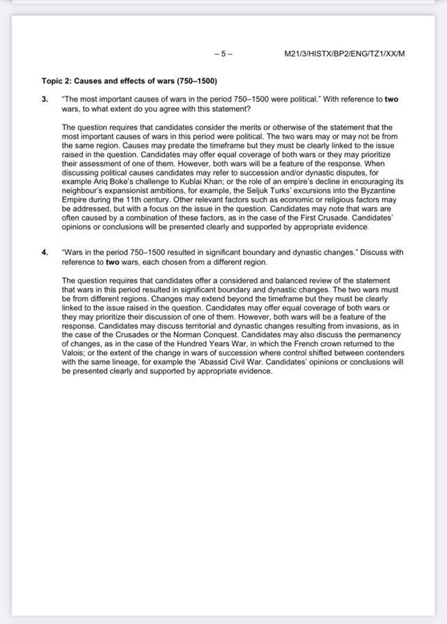 IB SL HL History Past Exam Papers, Hobbies & Toys, Books & Magazines ...