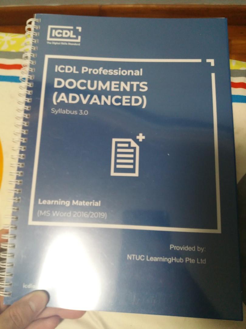 ICDL Microsoft ADVANCED WORD Learning Manual, Hobbies & Toys, Books ...
