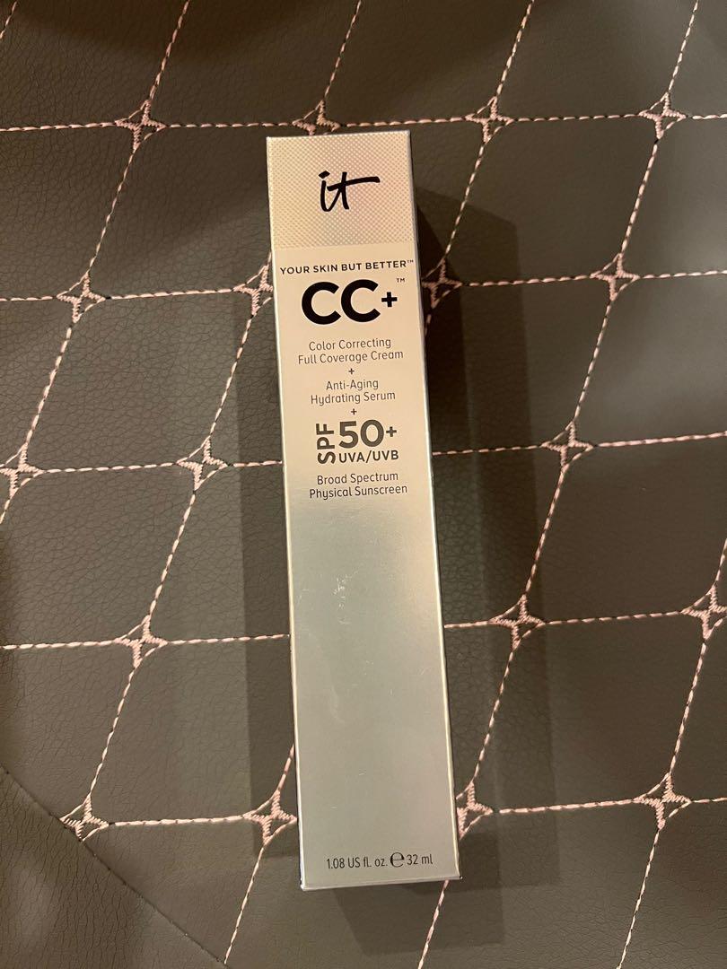 IT Cosmetics CC+ Color Correcting Full Coverage Cream in Medium, Beauty ...