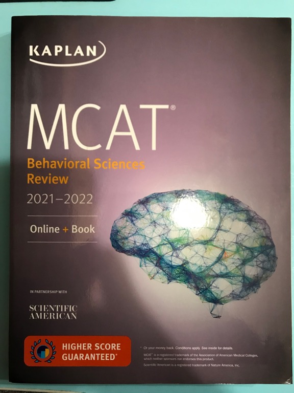 Kaplan MCAT Behavioral Sciences 2021-2022, 興趣及遊戲, 書本 & 文具, 教科書 - Carousell