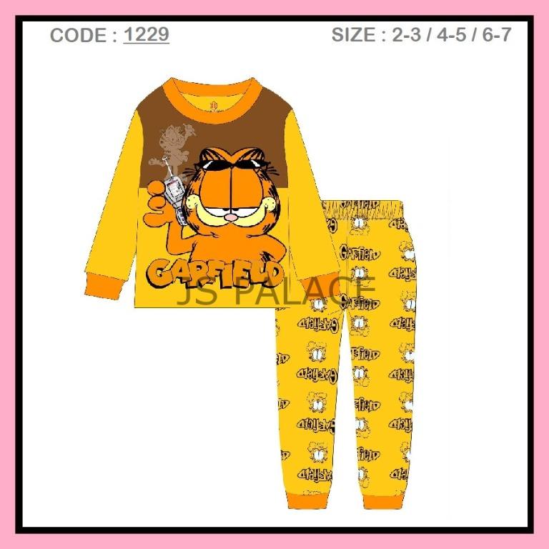 KIDS / CHILDREN PIKACHU GARFIELD PYJAMAS / BOY / GIRL [READY STOCK ...