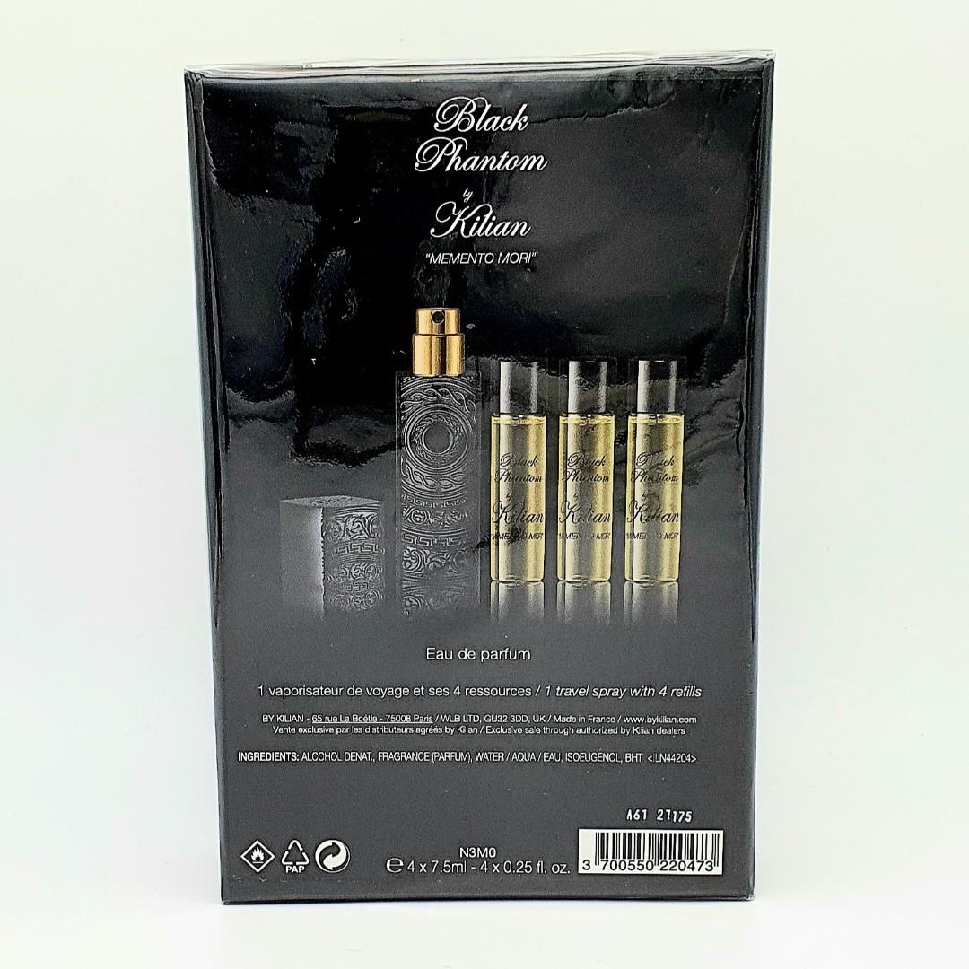 KILIAN Black Phantom "Memento Mori" decants/ 7.5 ml atomizer, Travel ...