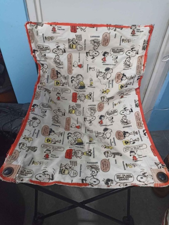 Limited edition snoopy peanut camping chair, Sports Equipment, Hiking ...
