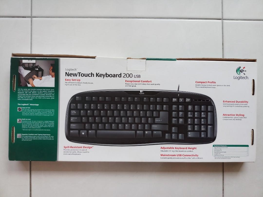 LOGITECH New Touch Keyboard 200 USB, Computers & Tech, Parts ...