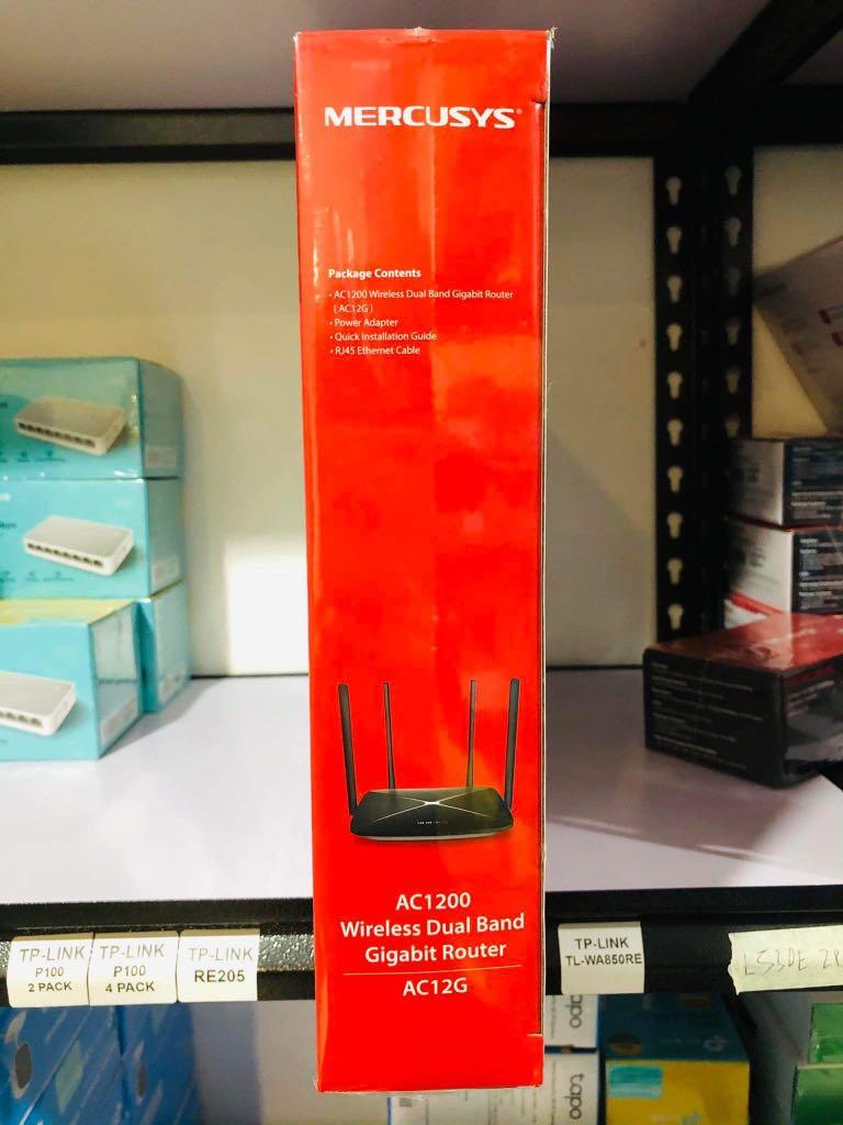 MERCUSYS AC12G AC1200 WIRELESS DUAL BAND GIGABIT ROUTER, Computers ...