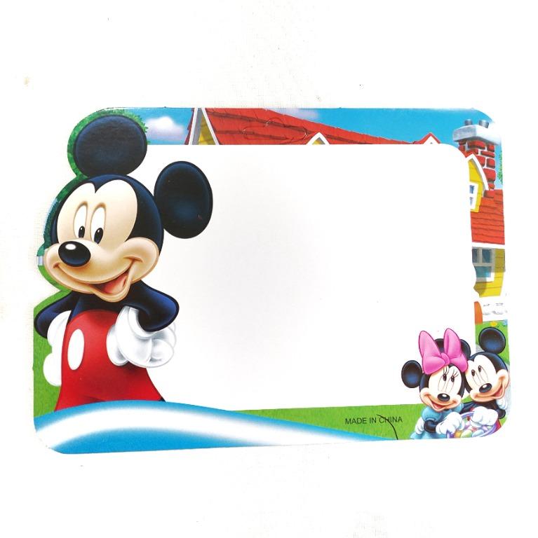 Mickey Mouse Whiteboard Practice Writing Board for Kids, Hobbies & Toys ...