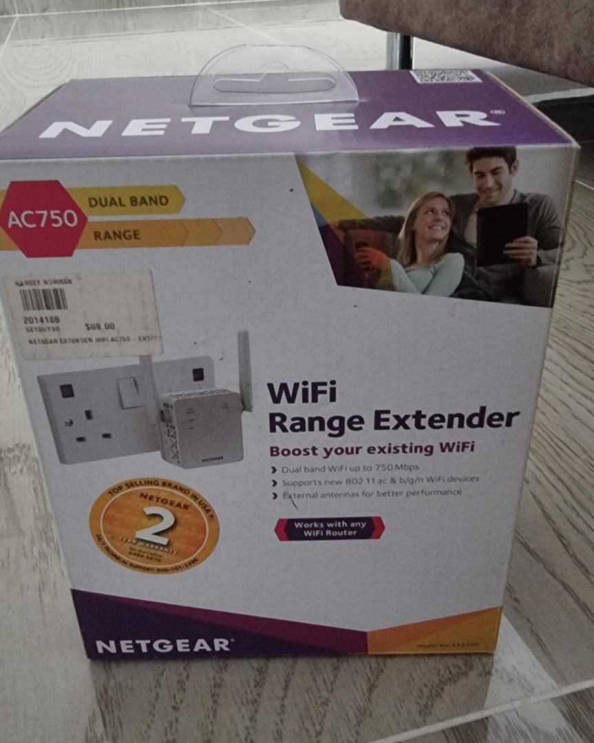 Netgear wifi range extender AC750, Computers & Tech, Parts ...