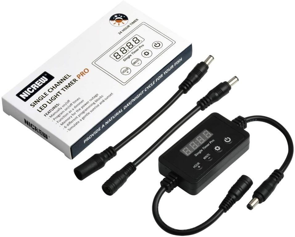 NICREW Single Channel LED Ramp Timer PRO for Aquarium Light, LED ...