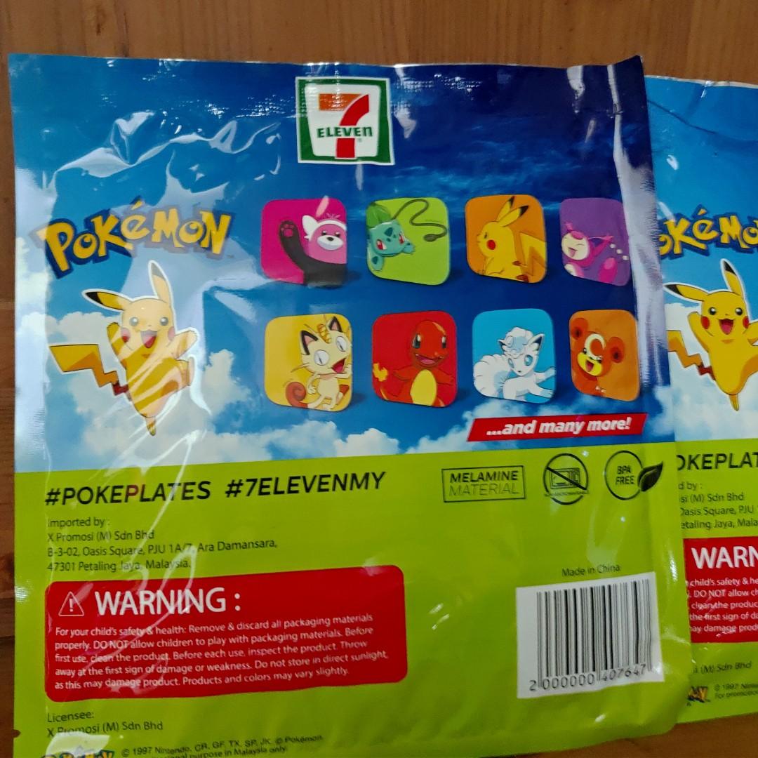 Original Sealed 7-Eleven Pokemon Plate, Hobbies & Toys, Collectibles ...