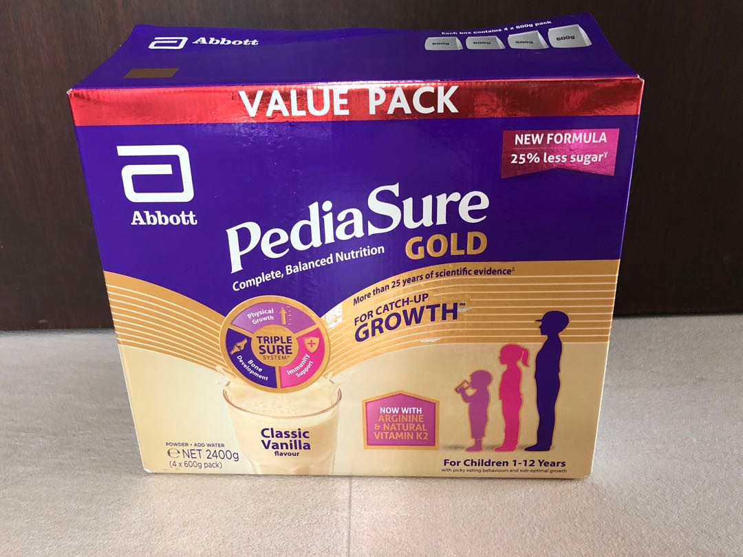PediaSure Milk Powder Classic Vanilla (3 pkt), Babies & Kids, Nursing ...