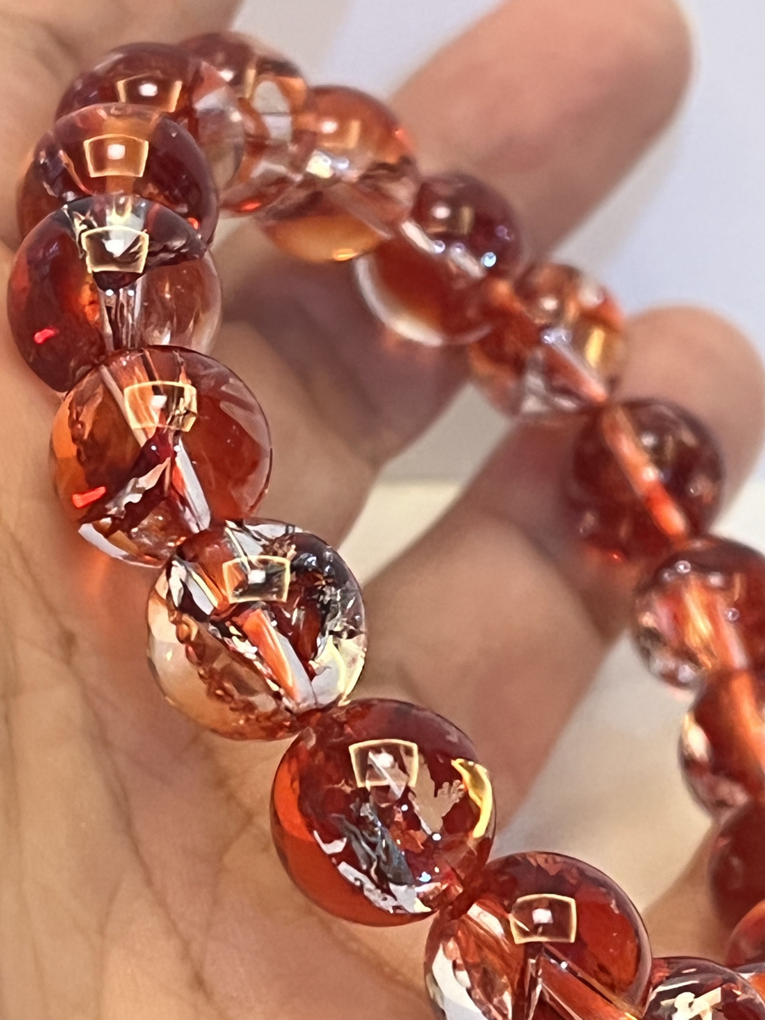 Phoenix Feather Phantom Quartz Crystal Bracelet - 11mm, Women's Fashion ...