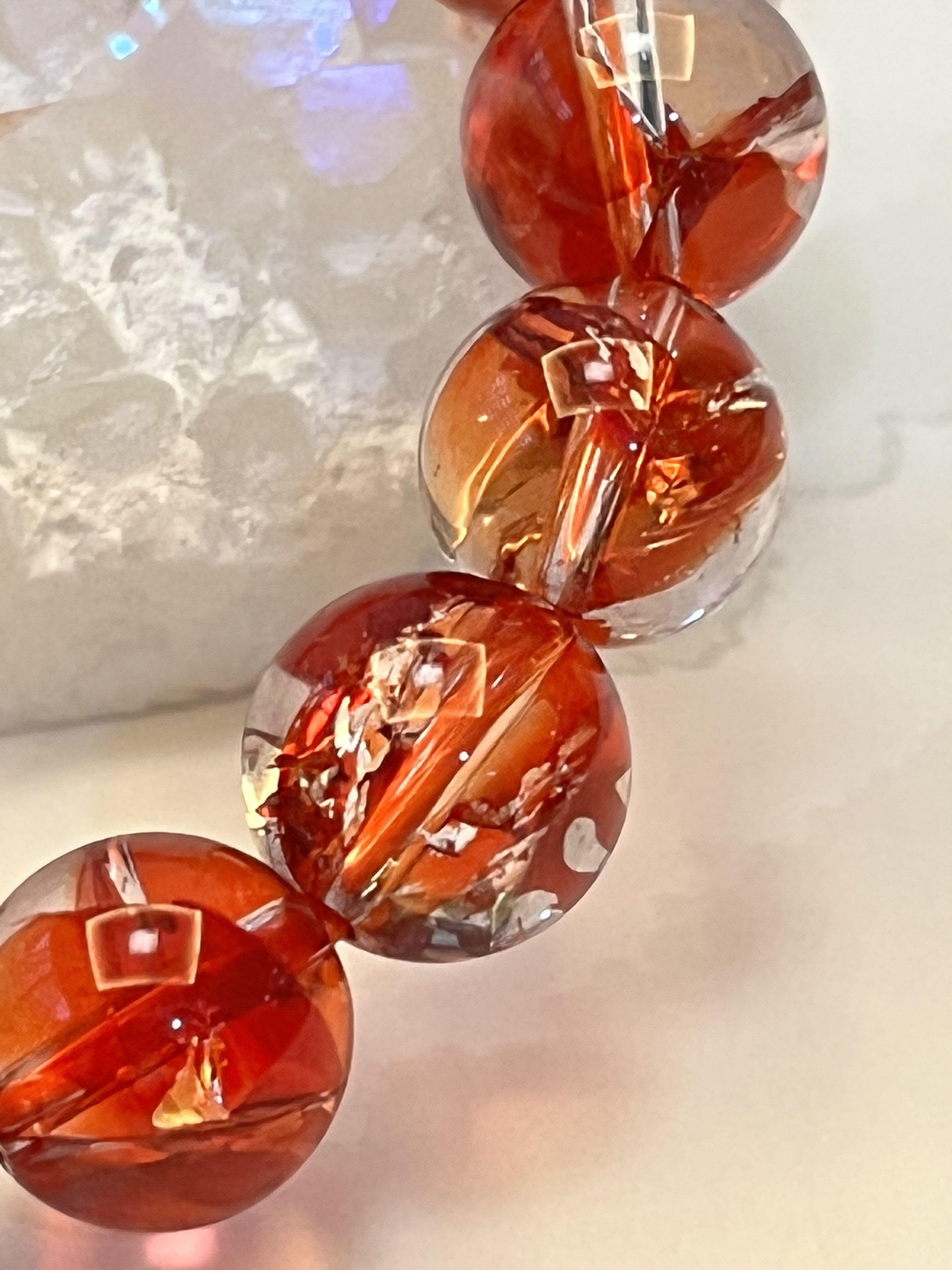 Phoenix Feather Phantom Quartz Crystal Bracelet - 11mm, Women's Fashion ...