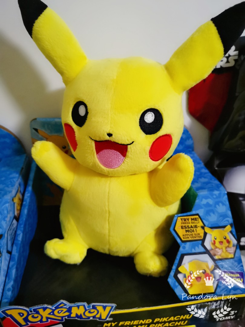 Tomy takara Pikachu soft toy sound n light, Hobbies & Toys, Toys ...