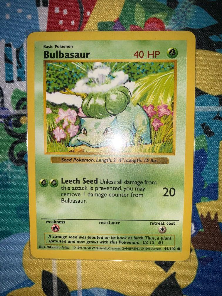 Pokemon Bulbasaur base set shadowless, Hobbies & Toys, Toys & Games on ...