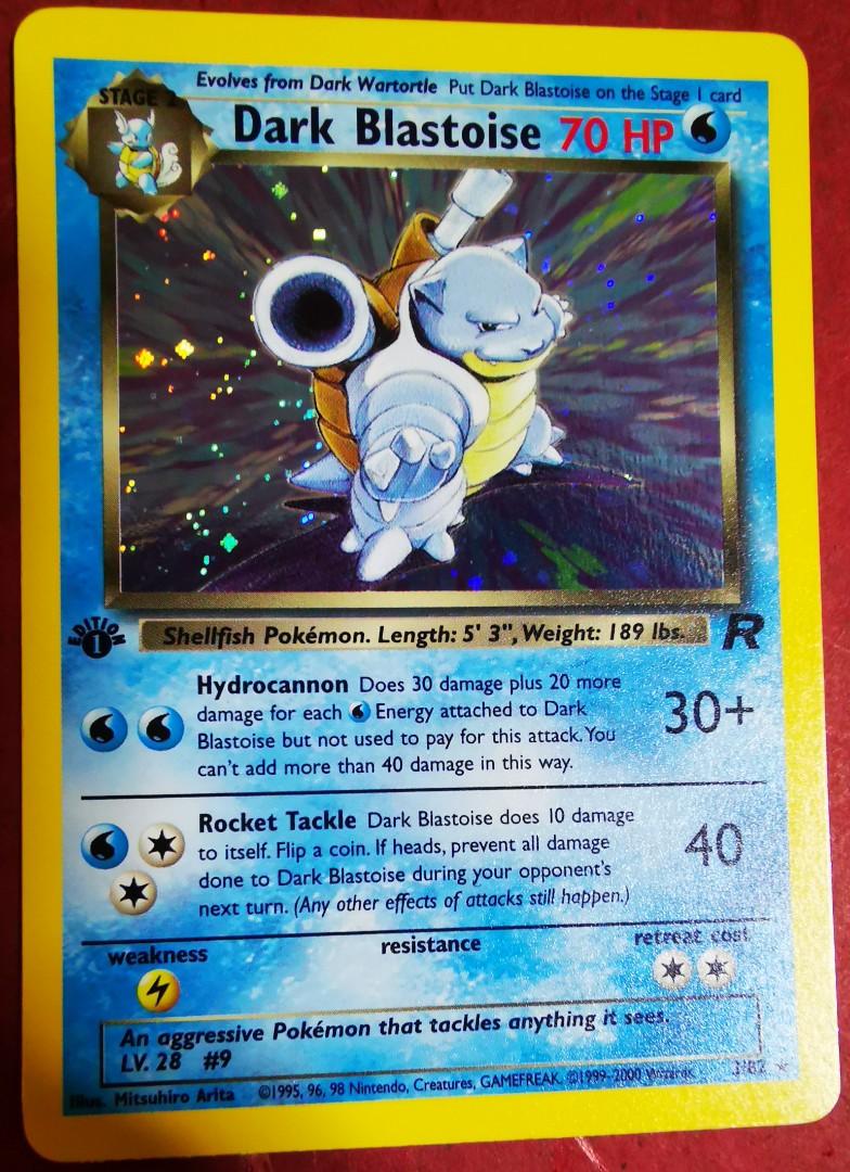 Pokemon Dark Blastoise - 3/82 - Holo First Edition, Hobbies & Toys ...