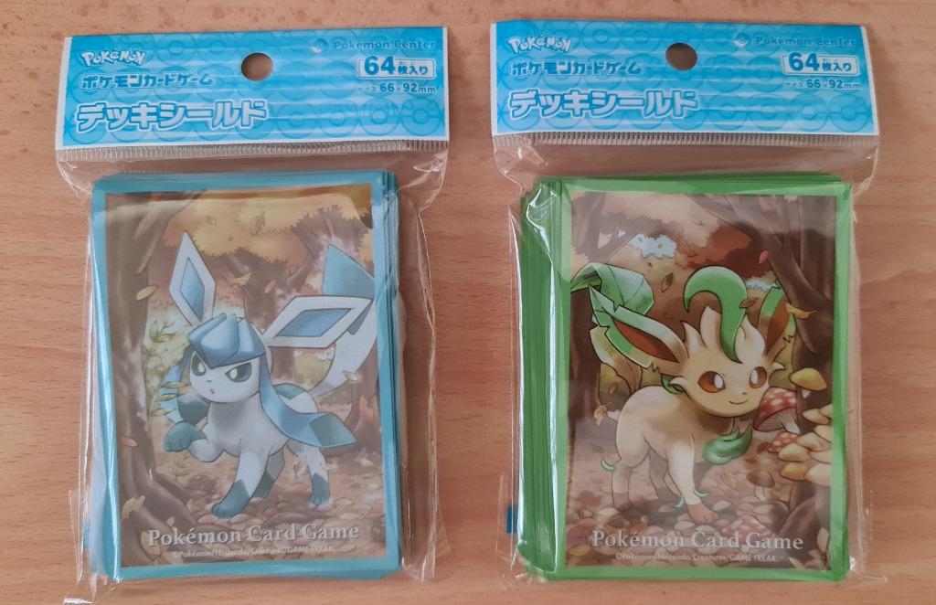 Pokemon TCG Leafeon and Glaceon Deck Sleeves and Double Deck Box ...