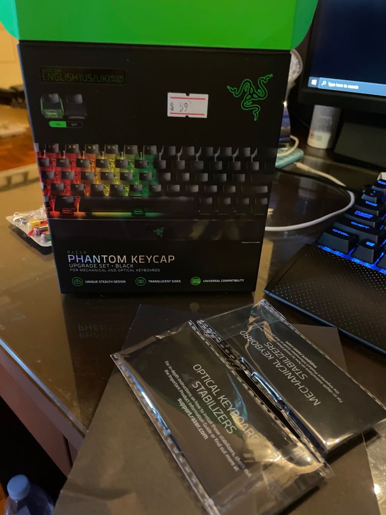 Razer phantom keycaps (black), Computers & Tech, Parts & Accessories ...