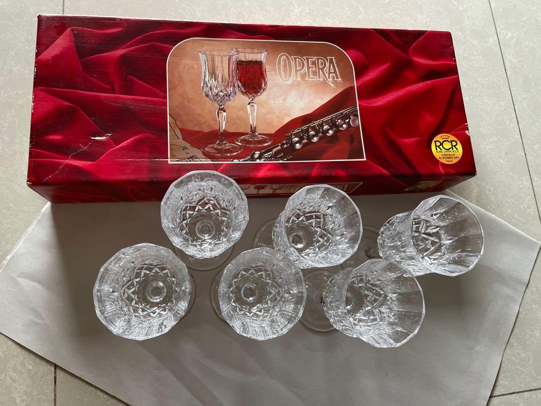 RCR Opera Crystal wine glass, Furniture & Home Living, Kitchenware ...