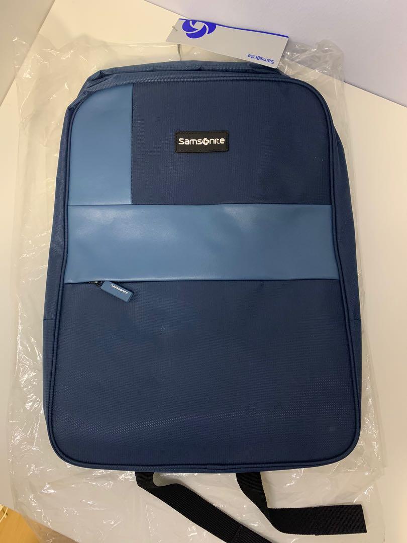 Samsonite Navy Backpack, Men's Fashion, Bags, Backpacks on Carousell