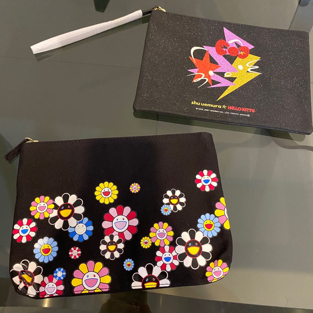 Shu Uemura Makeup Pouch Murakami Hello Kitty, Women's Fashion, Bags ...