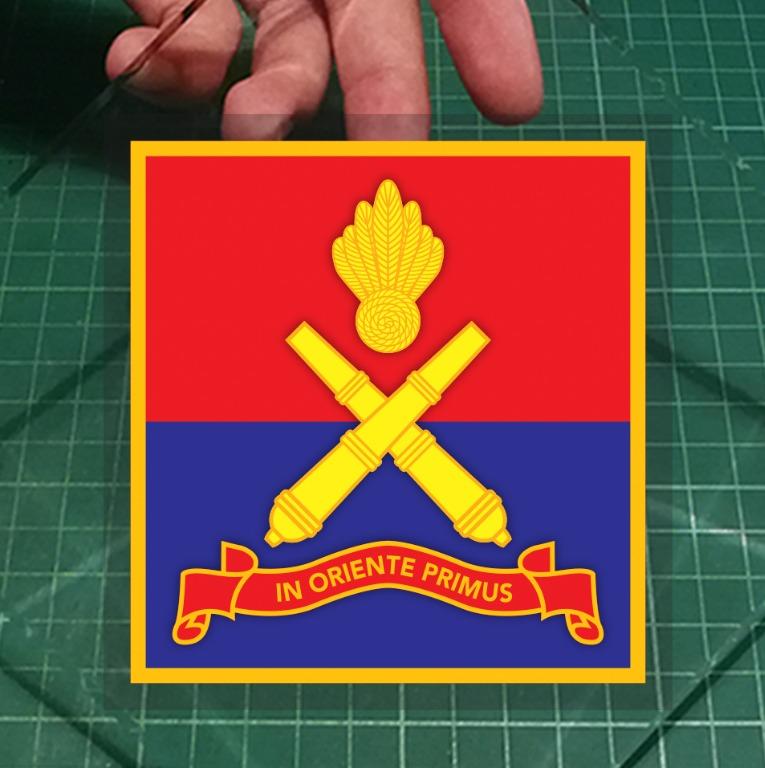 Singapore Armed Forces SAF Artillery Regiment . Static Cling Car Decals ...