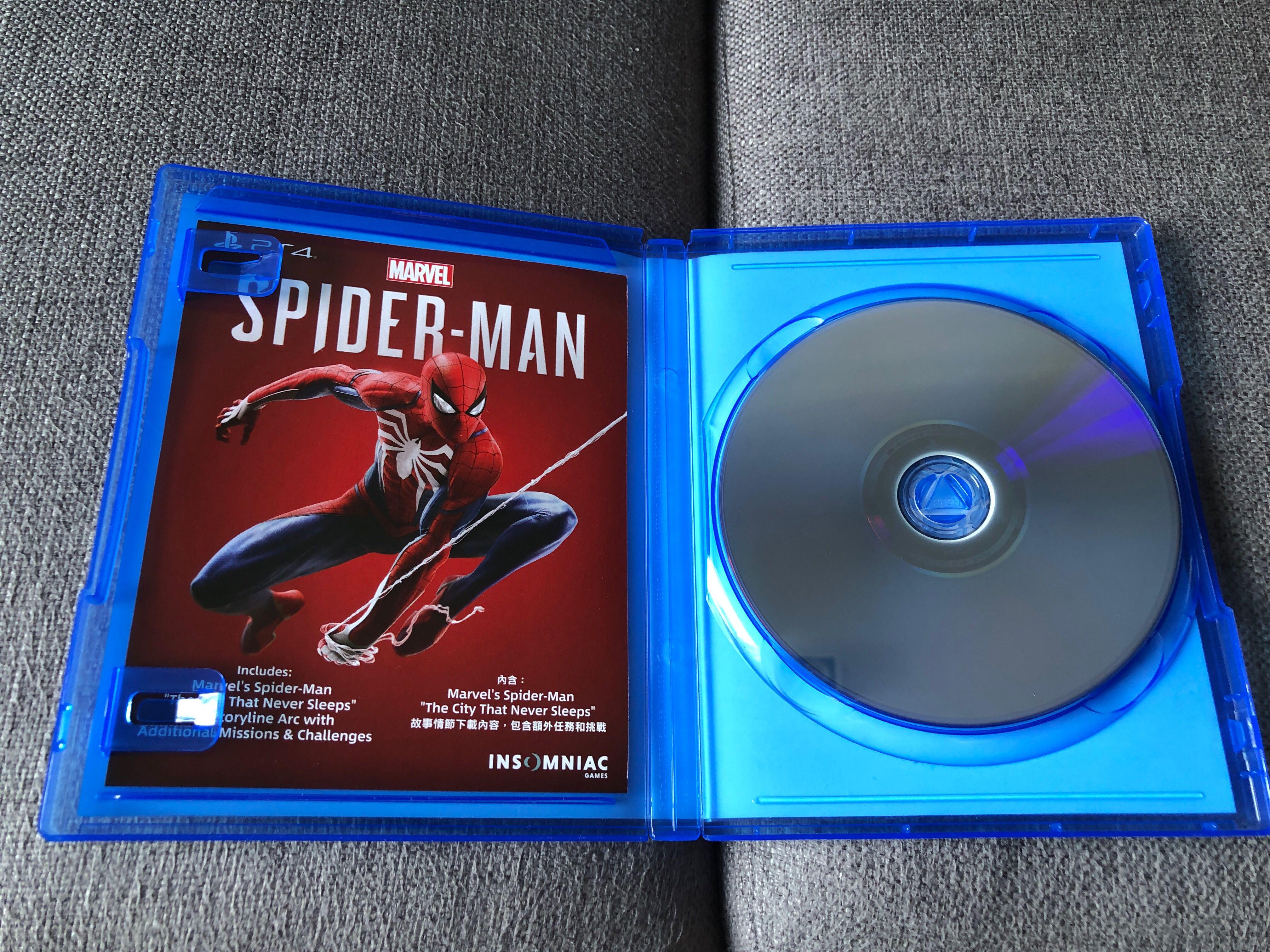 Spider-Man PS4 game disc set, Video Gaming, Video Games, PlayStation on ...