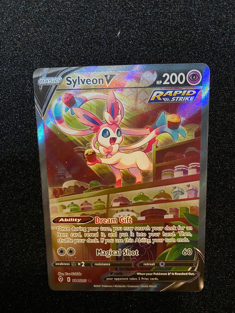 Sylveon V AA Evolving Skies Pokemon Card, Hobbies & Toys, Toys & Games ...