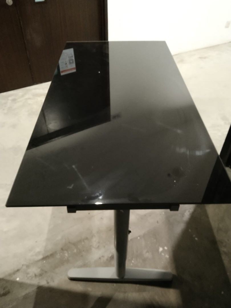 Table for WFH, Office table, Glass table, Furniture & Home Living ...