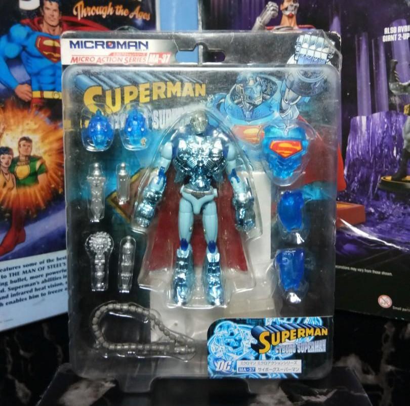 Takara Microman Superman Cyborg 4" Inch Figure DC Comics MA-37, Hobbies ...
