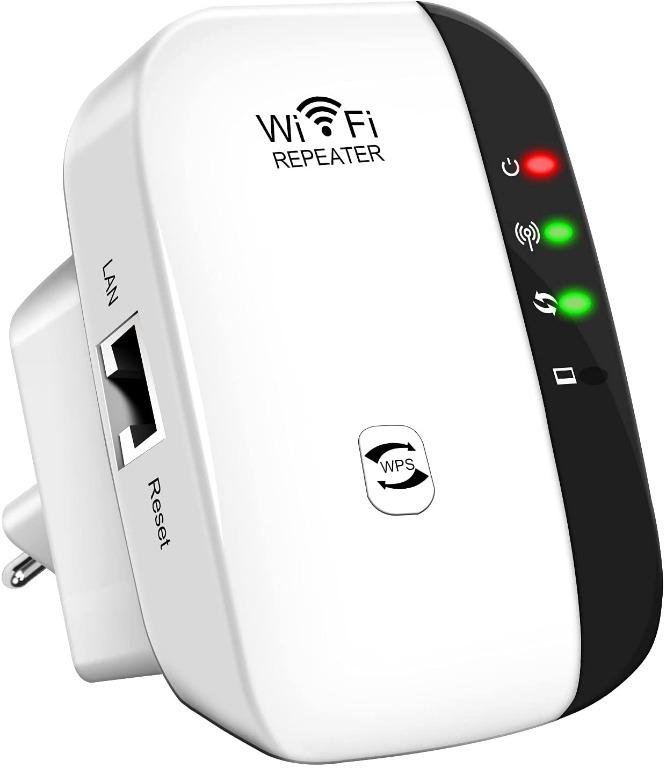 WiFi Range Extender,2.4G Network with Integrated Antennas LAN Port ...