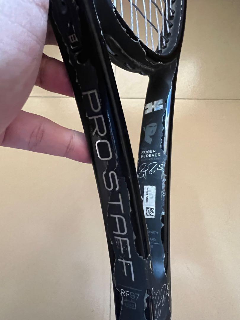 Wilson Pro Staff RF97 Tennis Racket, Sports Equipment, Sports & Games ...