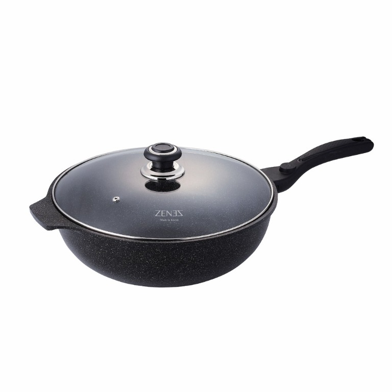 Zenez 32cm Cooking Wok, Furniture & Home Living, Kitchenware ...