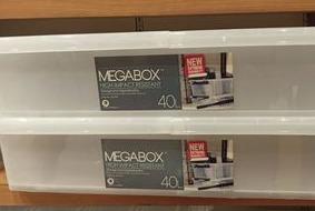 40L underbed/ 50L storage boxes megabox, Furniture & Home Living, Home ...