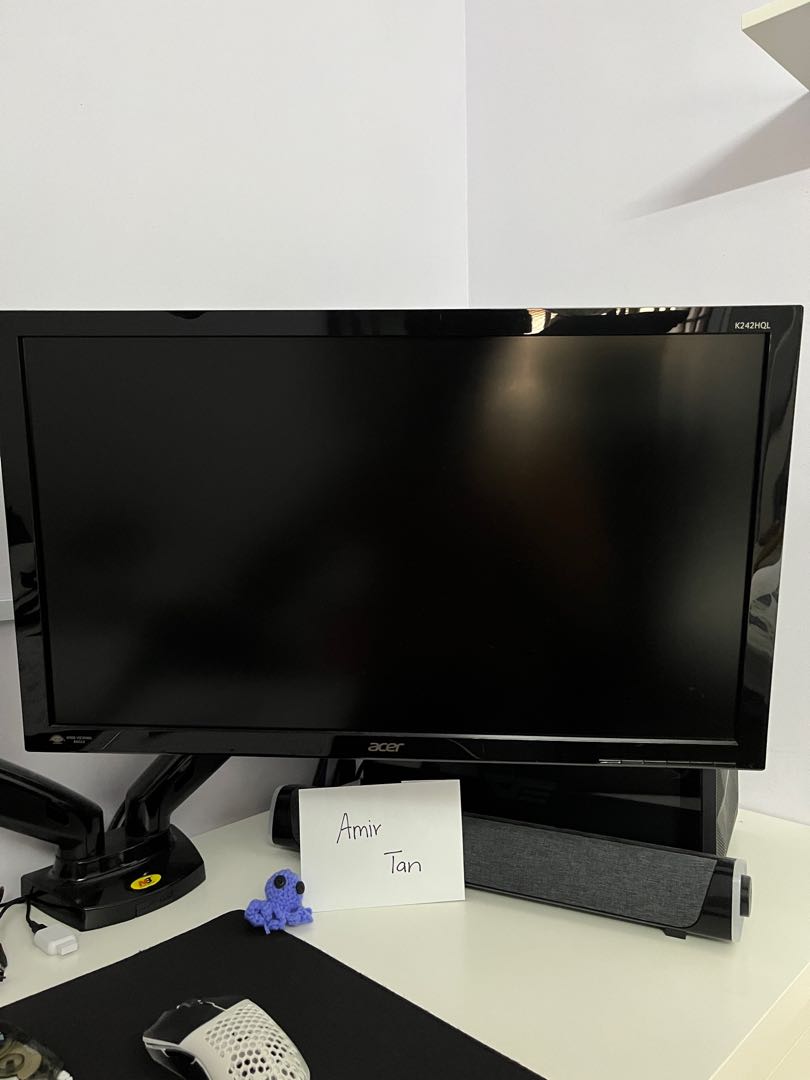 Acer K242HQL 60Hz Monitor, Computers & Tech, Parts & Accessories ...