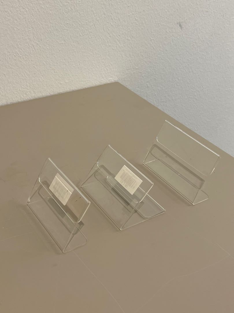 Acrylic Name Tag Stand / Card holder, Men's Fashion, Watches ...