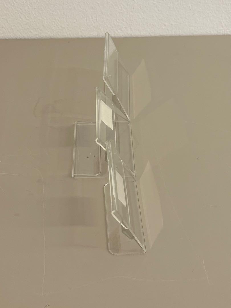 Acrylic Name Tag Stand / Card holder, Men's Fashion, Watches ...