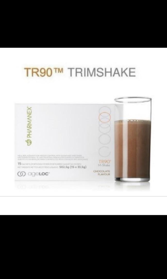 ageLOC TR90 Protein Shake Mocha / Chocolate Flavour, Health & Nutrition ...