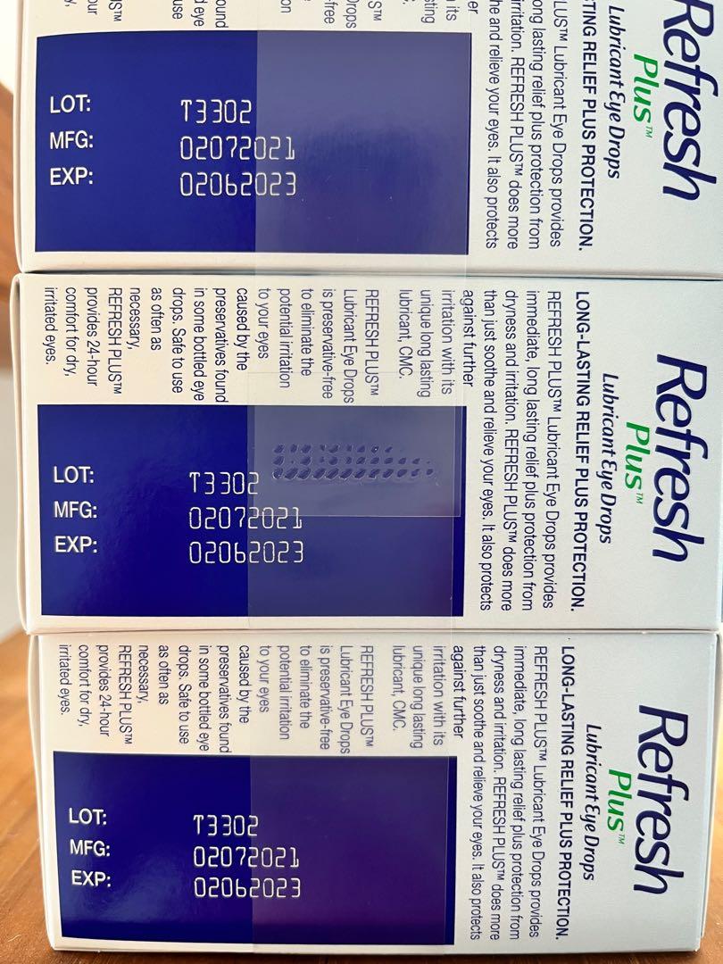 Allergen Refresh Plus Lubricant Eye Drops, 30pcs, 0.4ml, Beauty ...