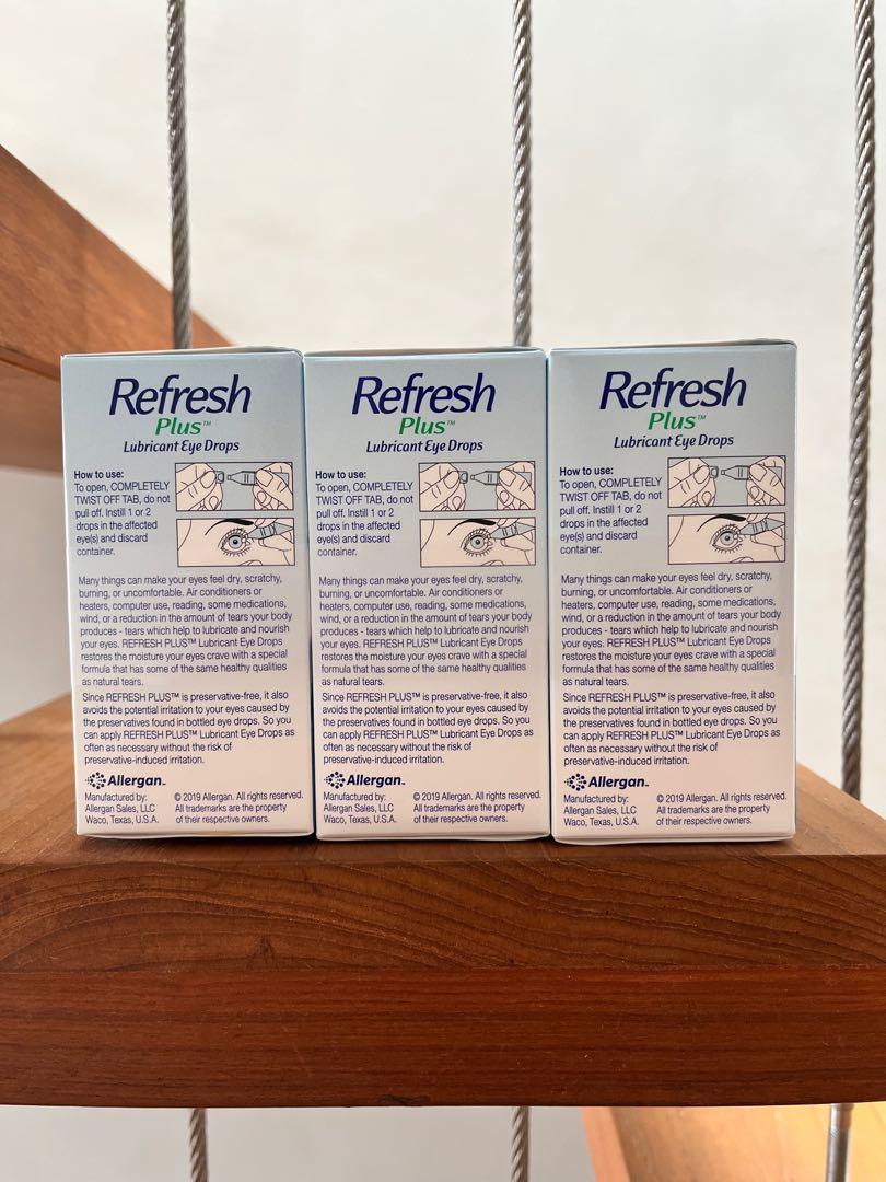 Allergen Refresh Plus Lubricant Eye Drops, 30pcs, 0.4ml, Beauty ...