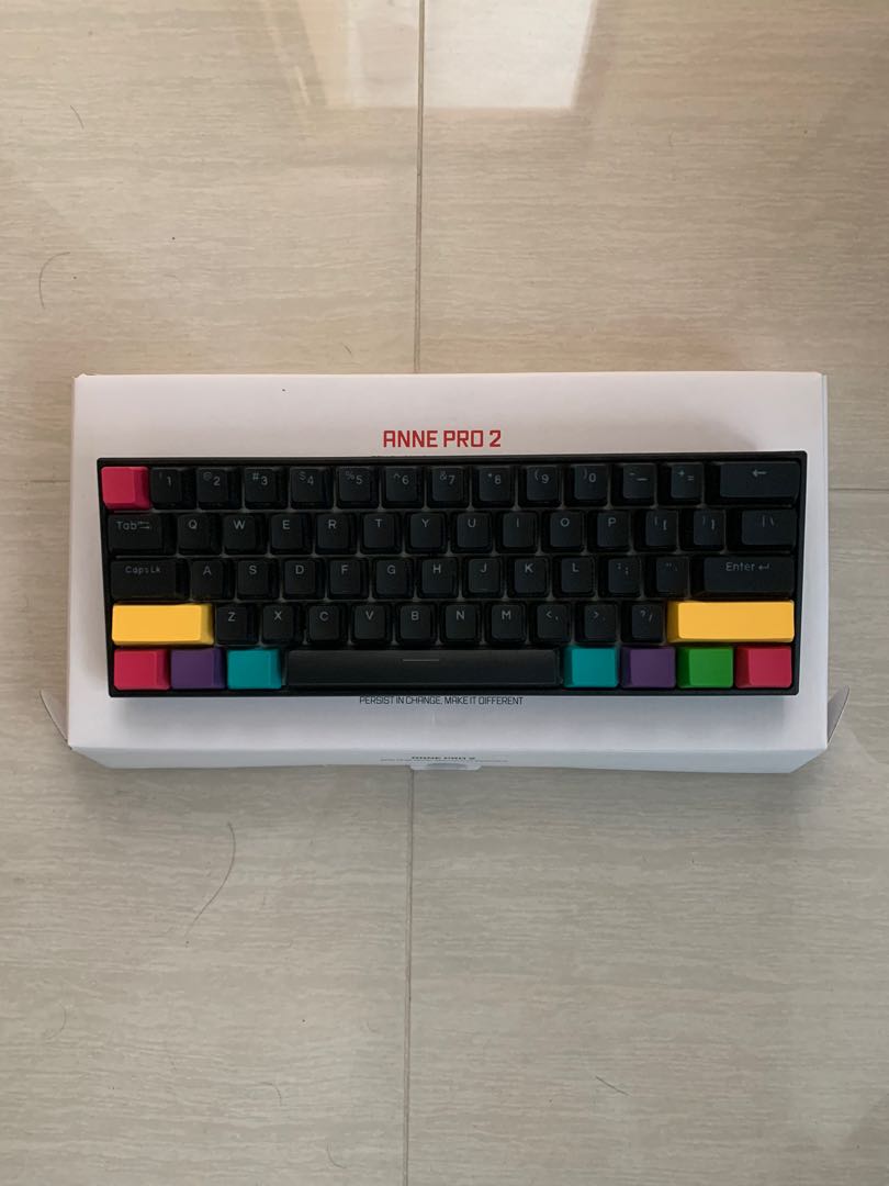 Anne Pro 2 RGB 青軸, 電腦＆科技, 電腦周邊及配件, 電腦鍵盤及相關產品 - Carousell