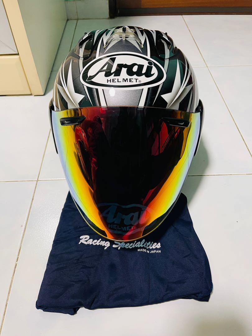 Arai Ram 3 Stella (Black), Motorcycles, Motorcycle Apparel on Carousell