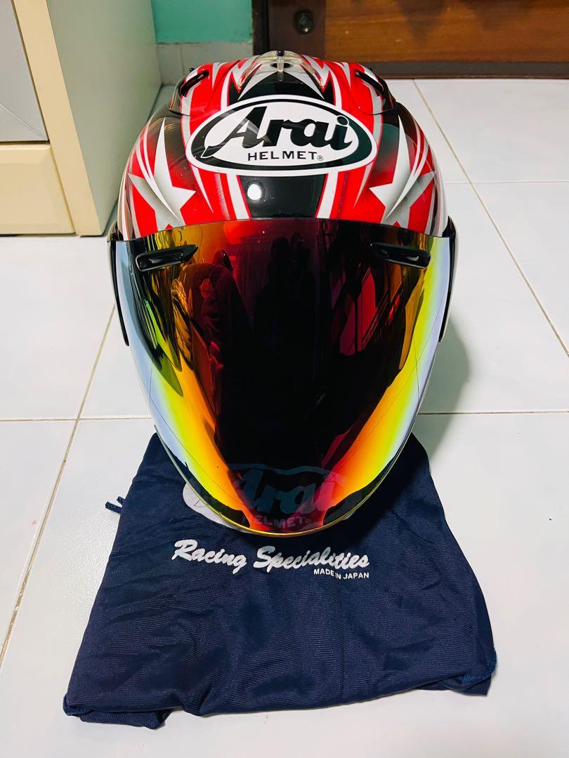 Arai Ram 3 Stella (Red), Motorcycles, Motorcycle Apparel on Carousell