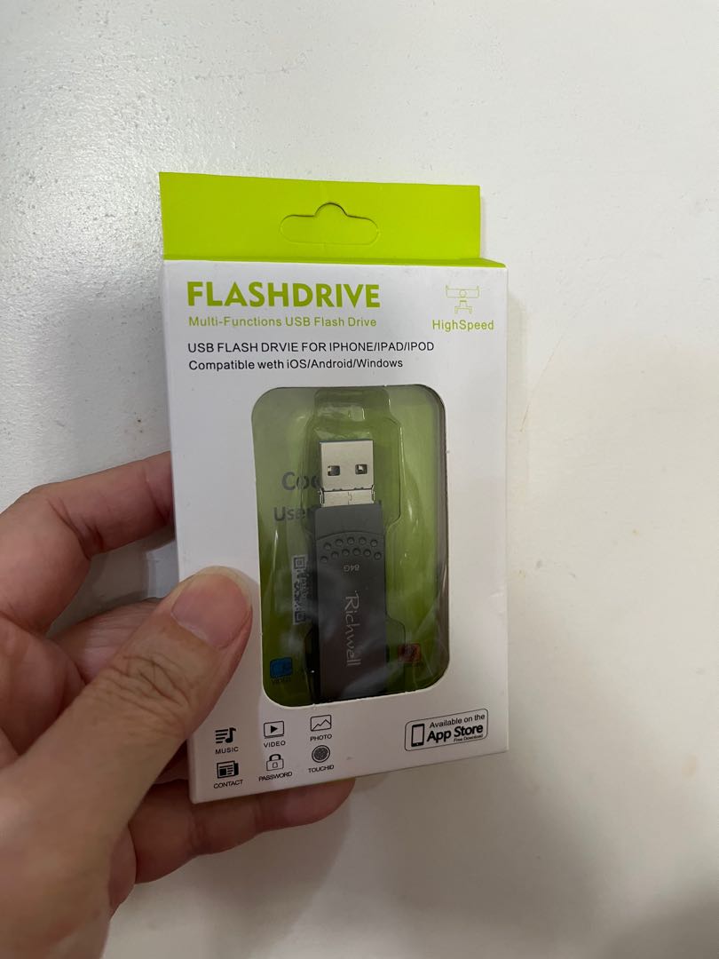 BNIB USB C Flash Drive 64 GB for Phone Thumb Drive Photo Stick External ...