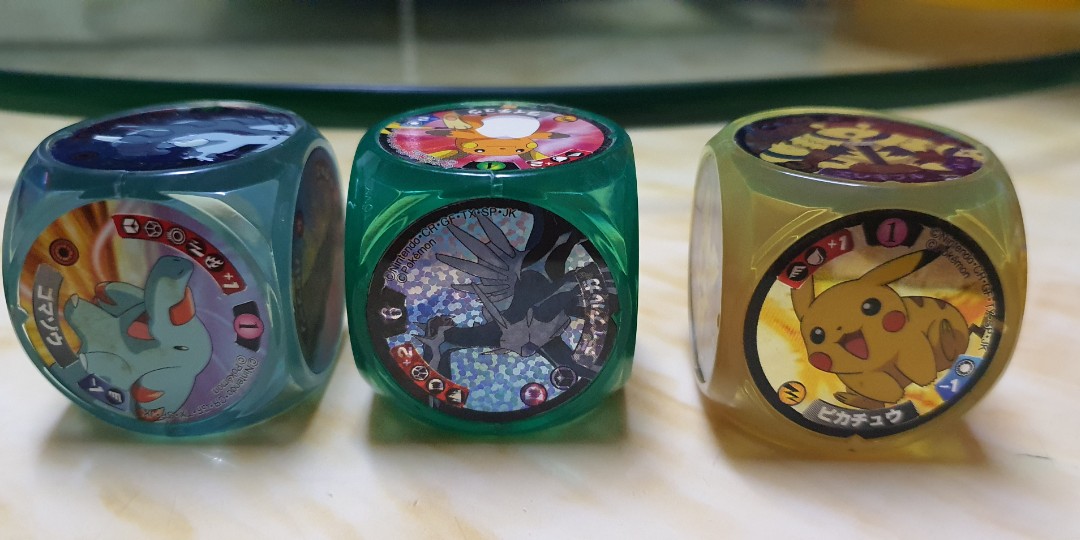 Bundle Set Pokemon Dice, Hobbies & Toys, Toys & Games on Carousell