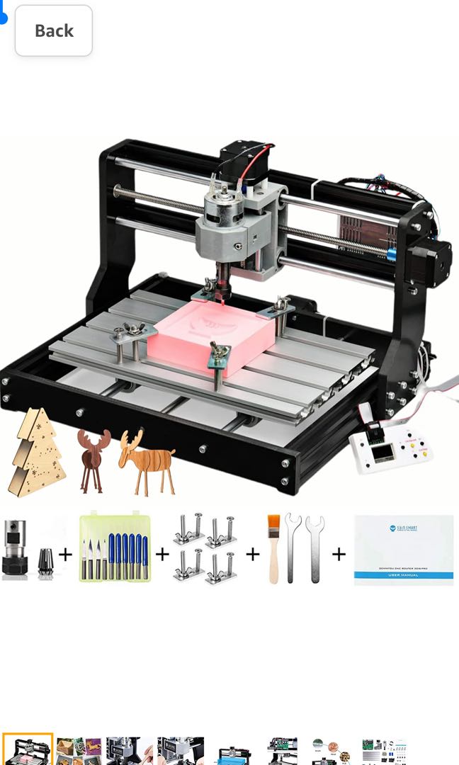 CNC 3018-PRO Router Kit GRBL Control 3 Axis Plastic Acrylic PCB PVC ...