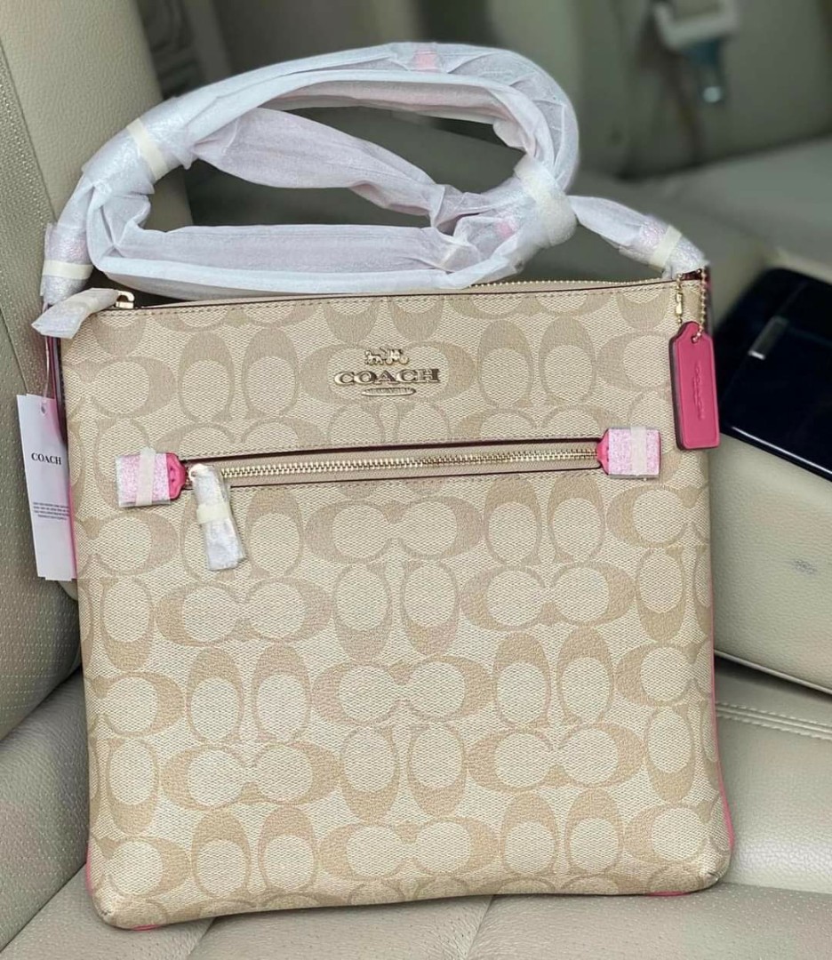 Coach Signature Rowan File Bag, Luxury, Bags & Wallets on Carousell