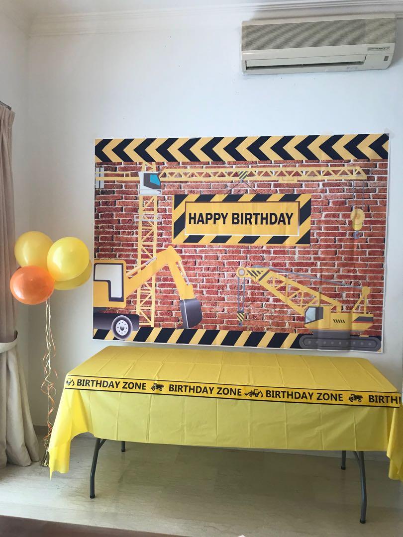 Construction Theme Party Decor Bundle, Hobbies & Toys, Stationery ...