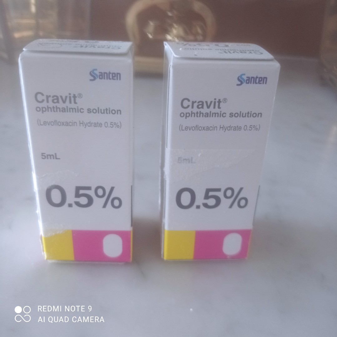 Cravit eye drops, Beauty & Personal Care, Vision Care on Carousell